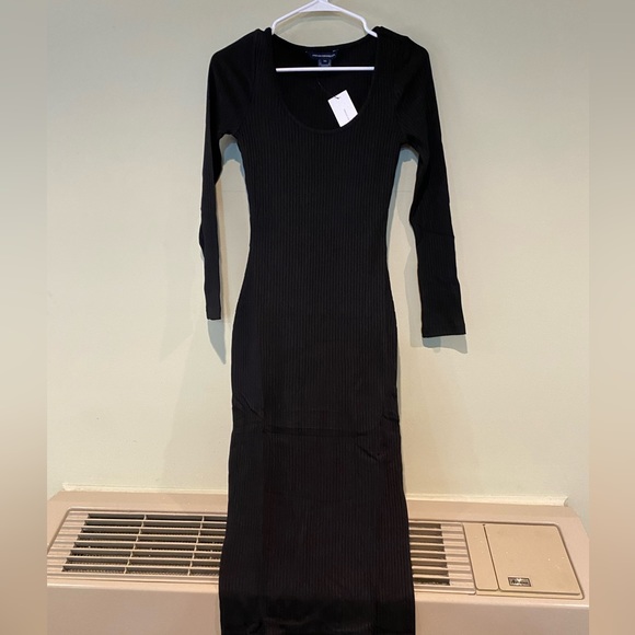 French Connection | Dresses | French Connection Black Tommy Rib Dress ...